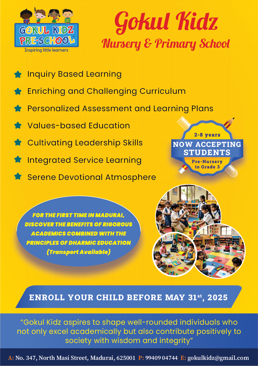 Introducing Gokul Nursery and Primary School! - Gokul Kidz Preschool